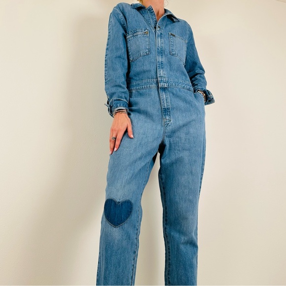 Lee | Jeans | New Lee Unionalls Vintage Look Denim Blue Long Sleeve ...